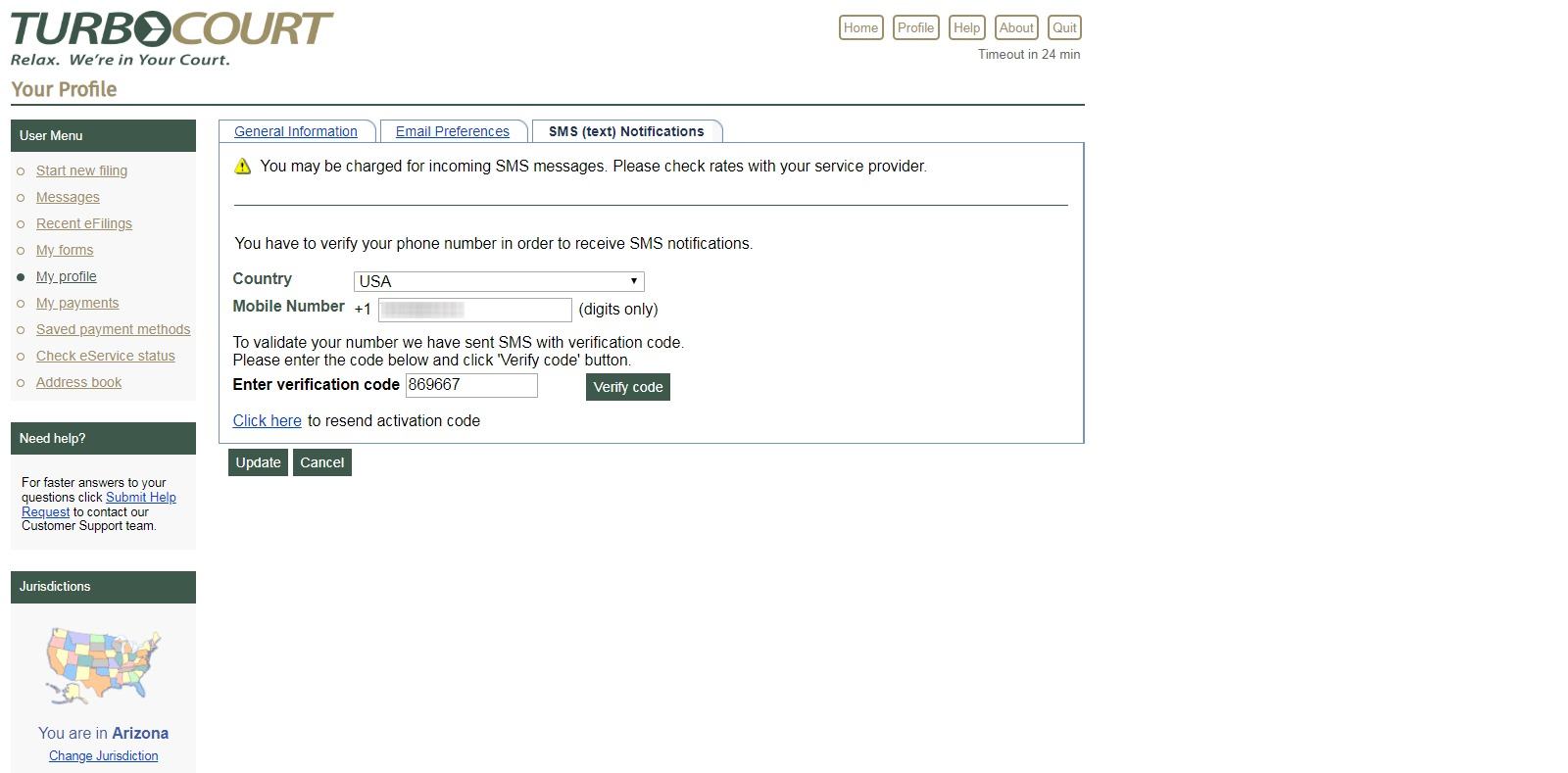 TurboCourt SMS Text Functionality | fleeq.io