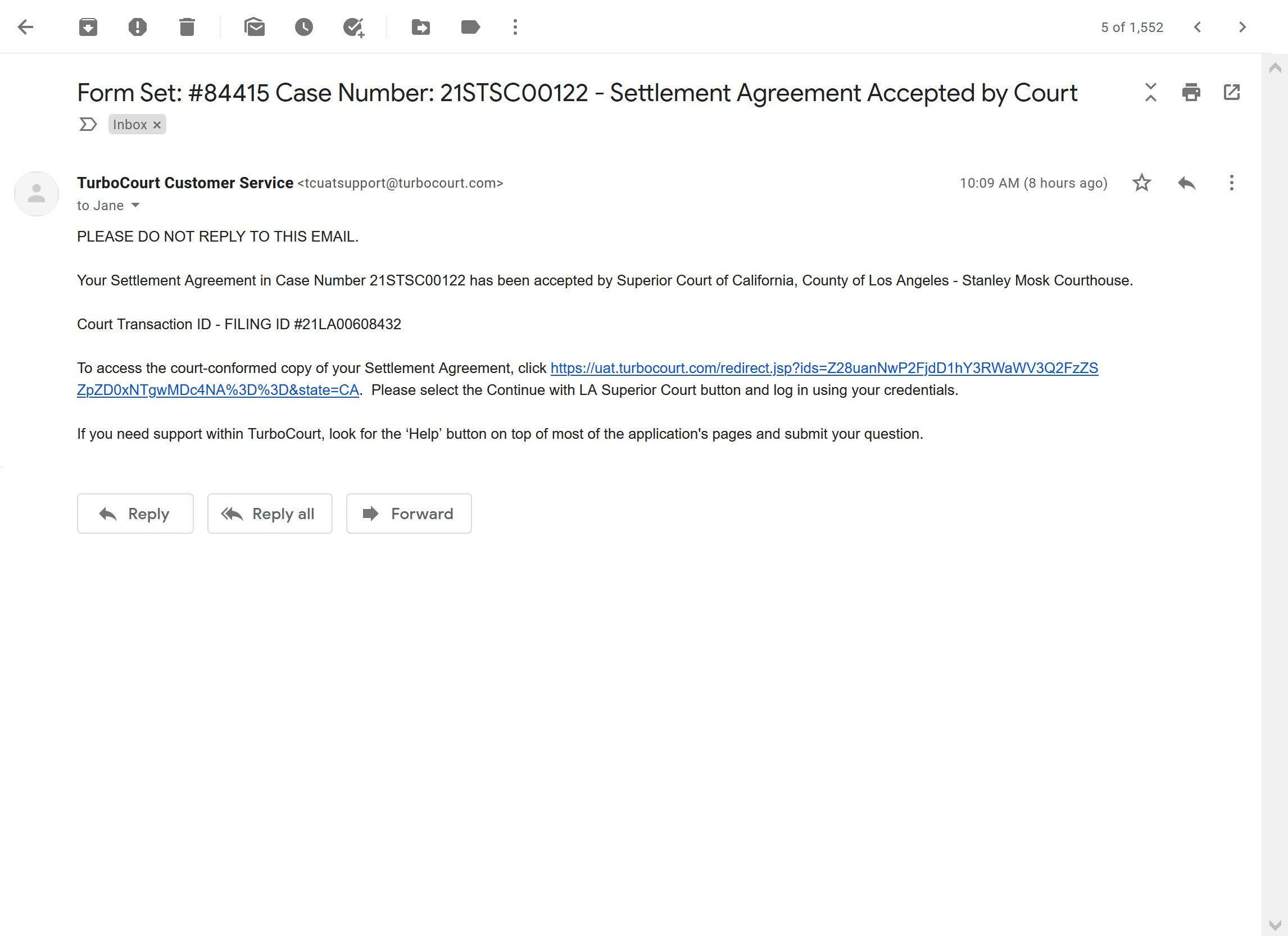 LA ODR - Accessing Court-Conformed Copies | fleeq.io