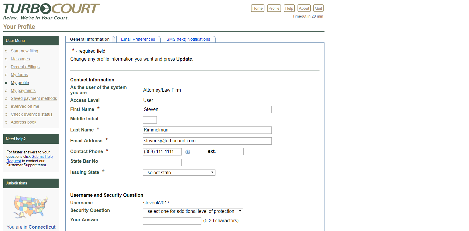 TurboCourt SMS Text Functionality | fleeq.io