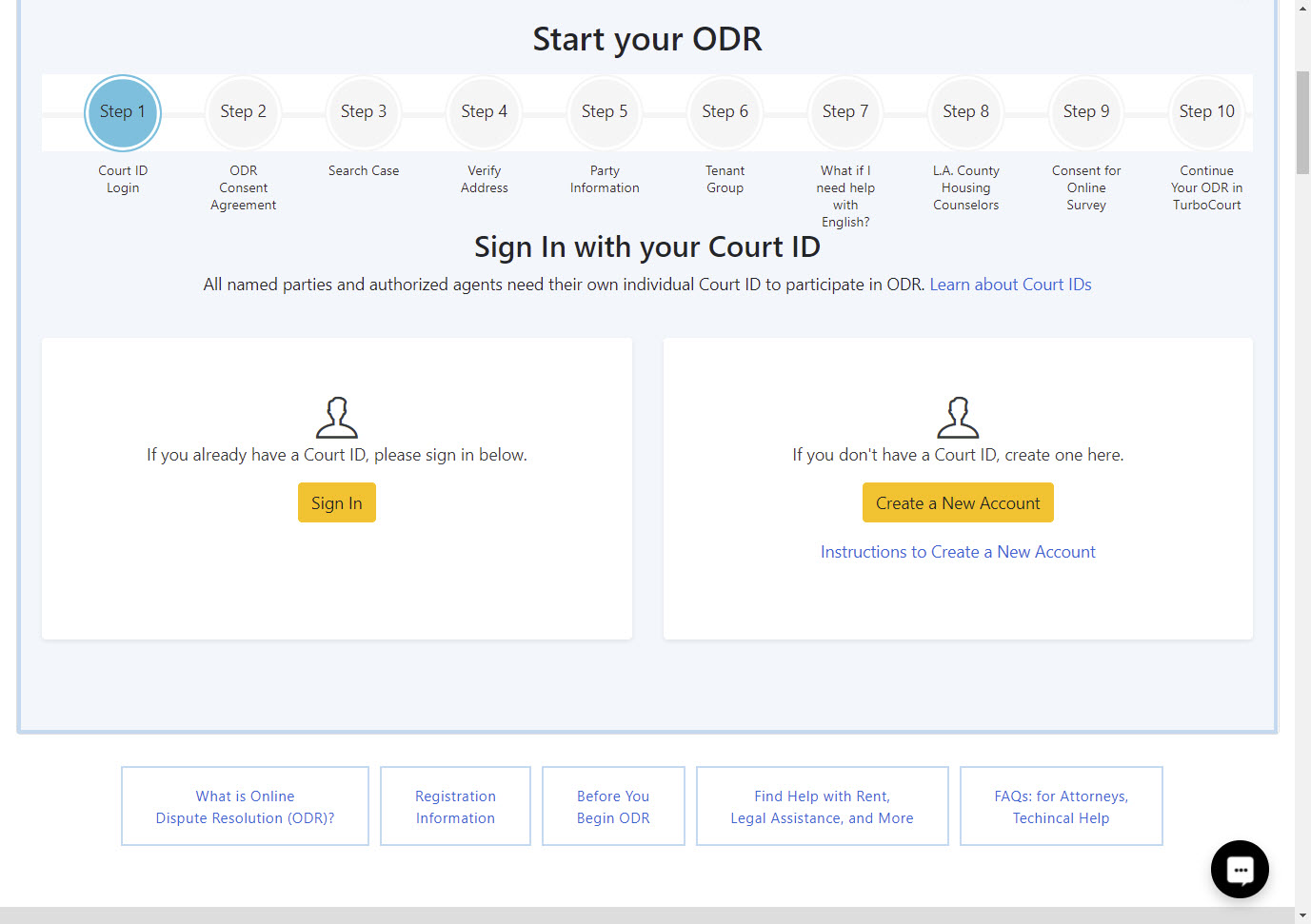 LA UD ODR - How to Register for ODR | fleeq.io