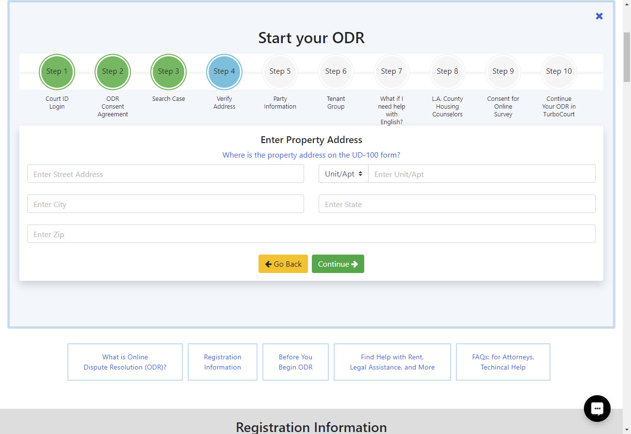 LA UD ODR - How to Register for ODR | fleeq.io