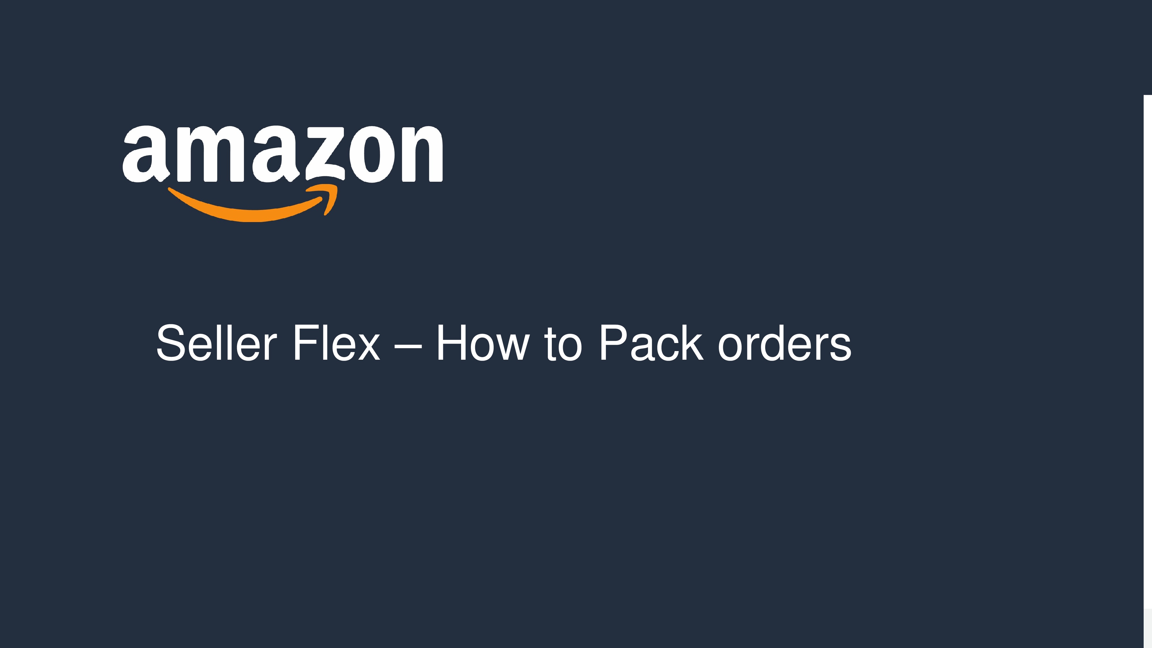 Seller Flex- How To Pack orders | fleeq.io