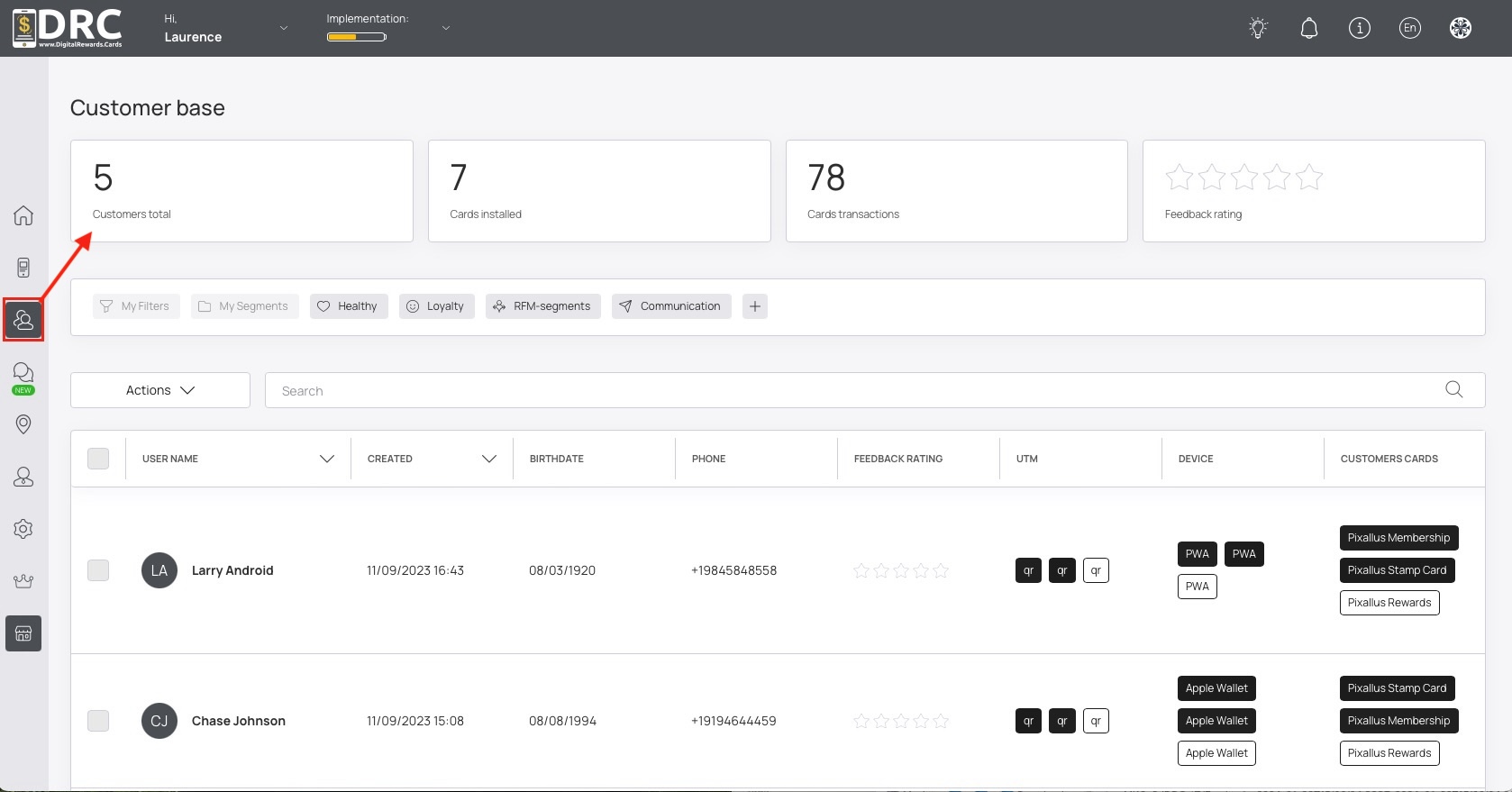 Customer Profiles | Digital Rewards Cards and Customer Loyalty Program ...