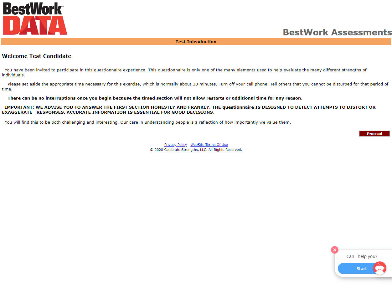 Completing the Questionnaire
